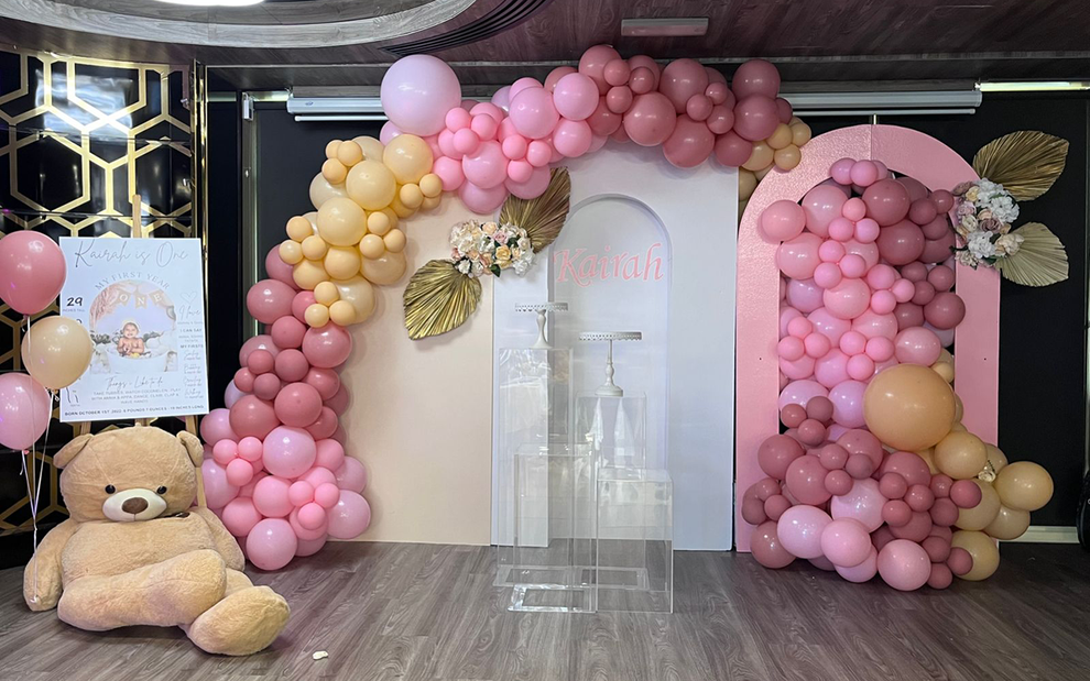 Rusty Pink 1st Birthday Decor - Hafla