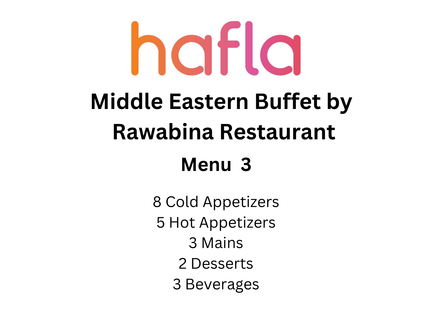 Middle Eastern Buffet by Rawabina Restaurant - Hafla