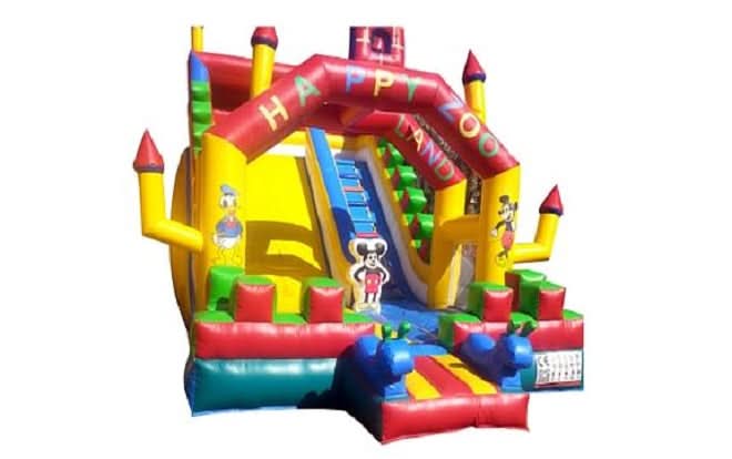 Happy Zoo Inflatable Slide - Hafla